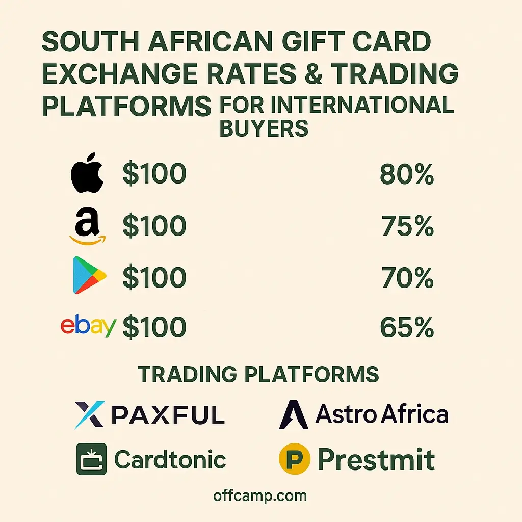 Does South Africa Have Gift Cards? SA Gift Card Rates in Nigeria- Offcamp